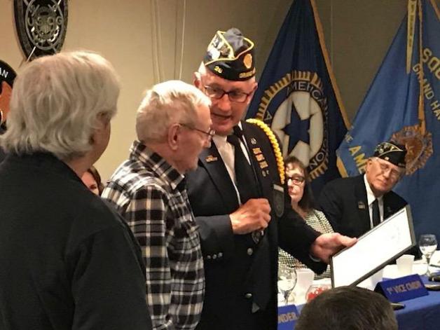 WWII Coast Guard veteran presents USS Machias flag to Grand Haven U.S ...